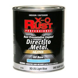 Premium Oil Base Paint, Gloss, Light Blue, Interior/Exterior, 1-Qt ...