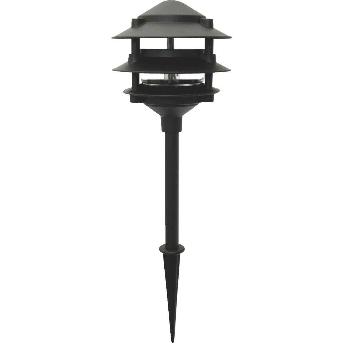 Moonrays Incandescent Black 3-Tier Landscape Stake Light - Steubenville ...